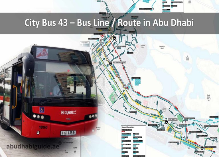 City Bus 43 – Bus Line / Route in Abu Dhabi – Time Schedule, Stops and ...