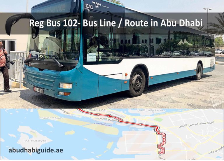 Reg Bus 102- Bus Line / Route in Abu Dhabi – Time Schedule, Stops and ...