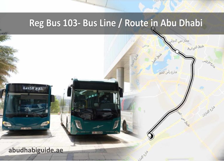 Reg Bus 103- Bus Line / Route in Abu Dhabi - Time Schedule, Stops and ...