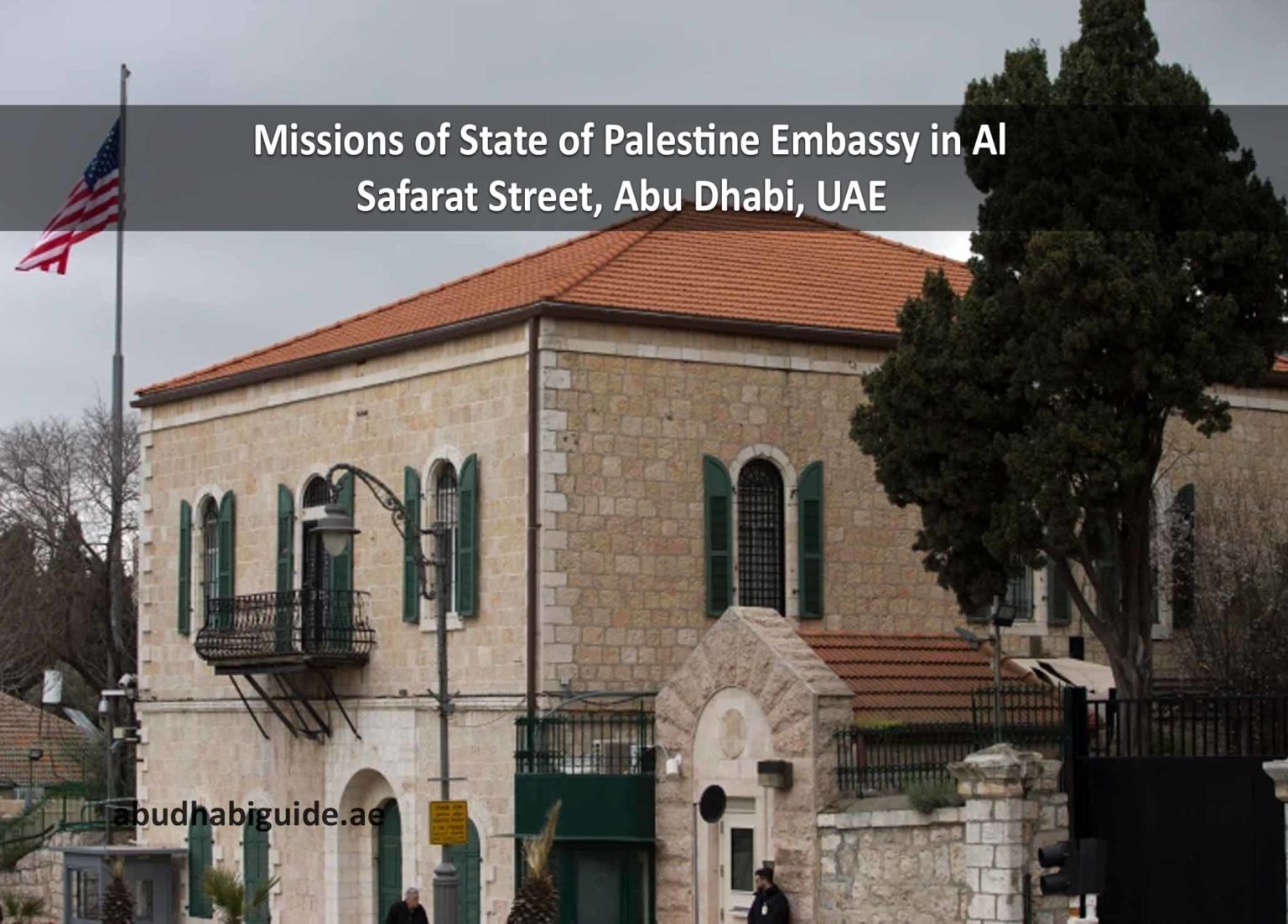 Missions of State of Palestine Embassy in Al Safarat Street, Abu Dhabi ...